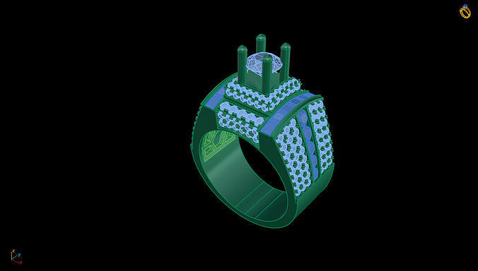RINGS DIAMOND 3D model 3D printable | CGTrader