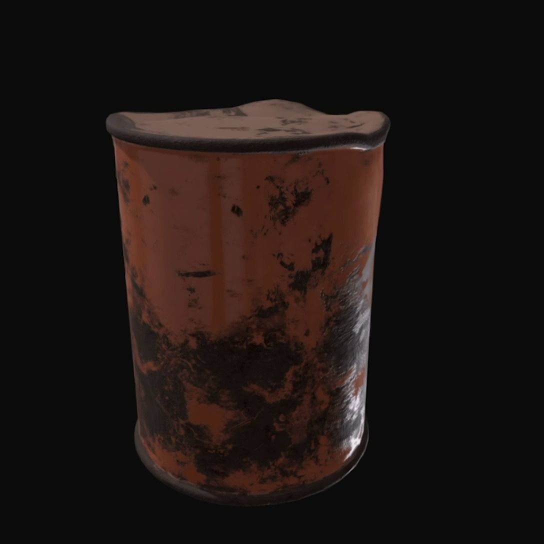 Rusted Barrel 3D model | CGTrader