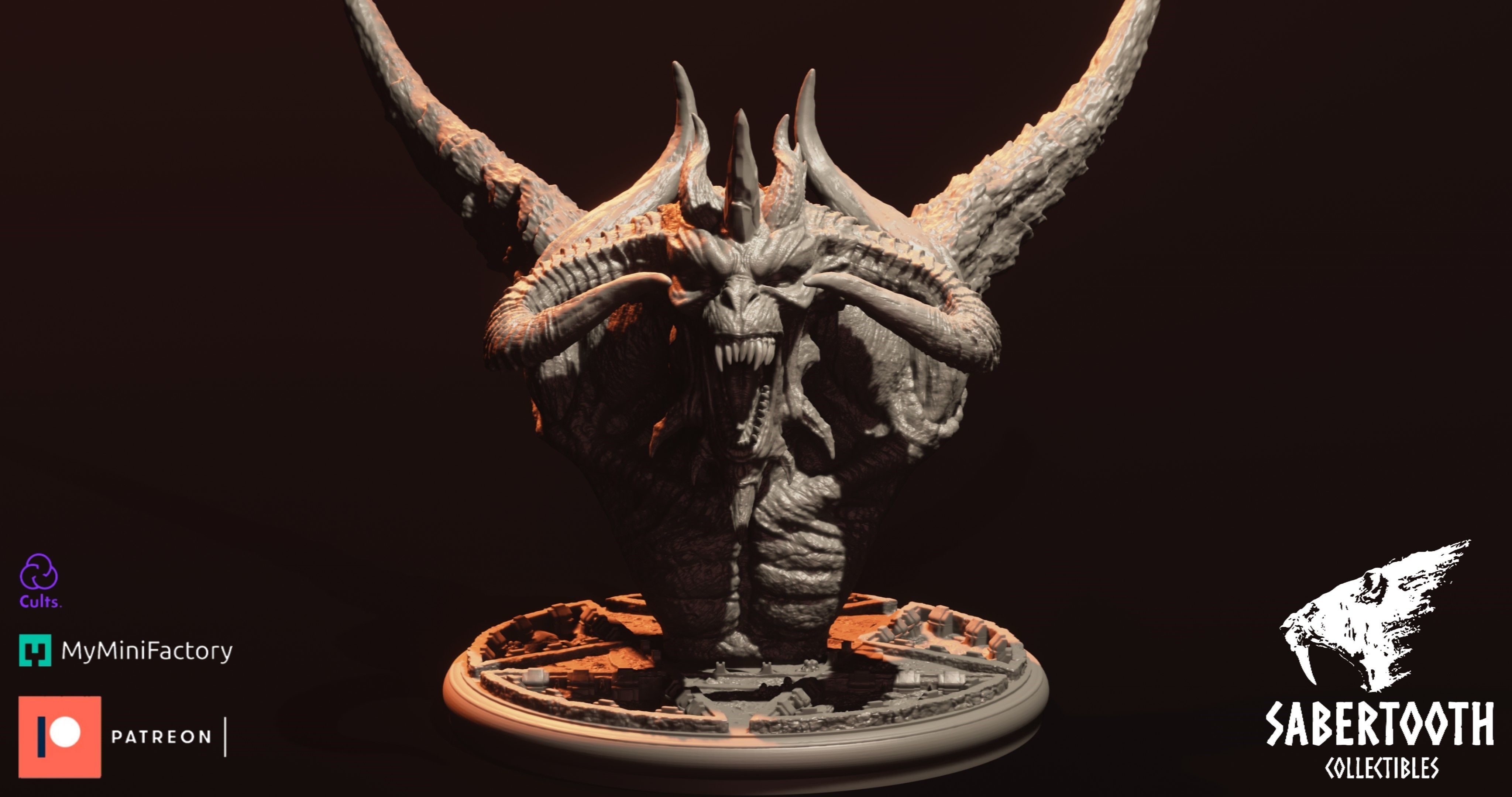 Diablo II Bust 3D model 3D printable | CGTrader