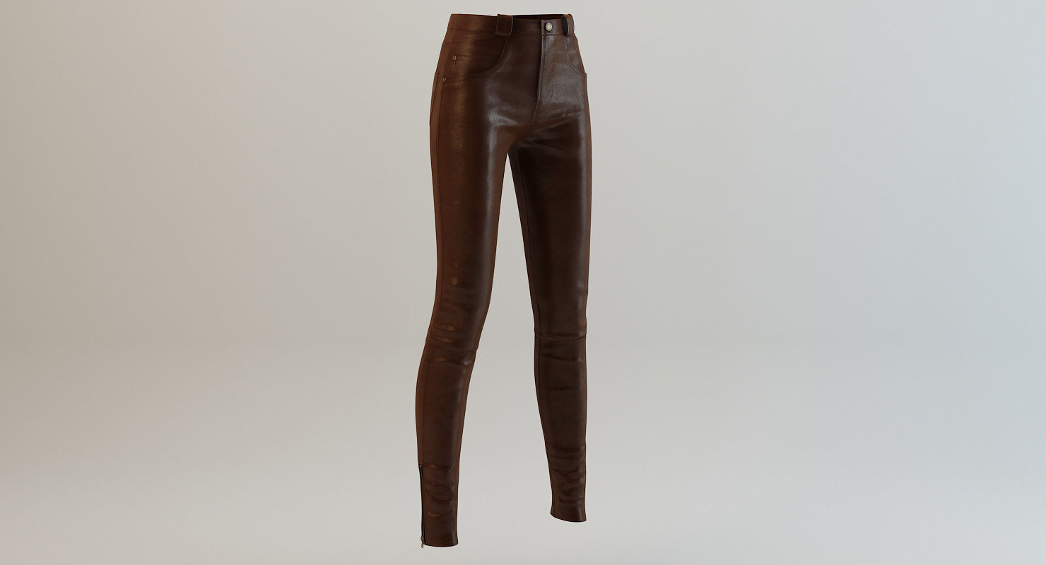 3D model Female Leather Pants VR / AR / low-poly | CGTrader