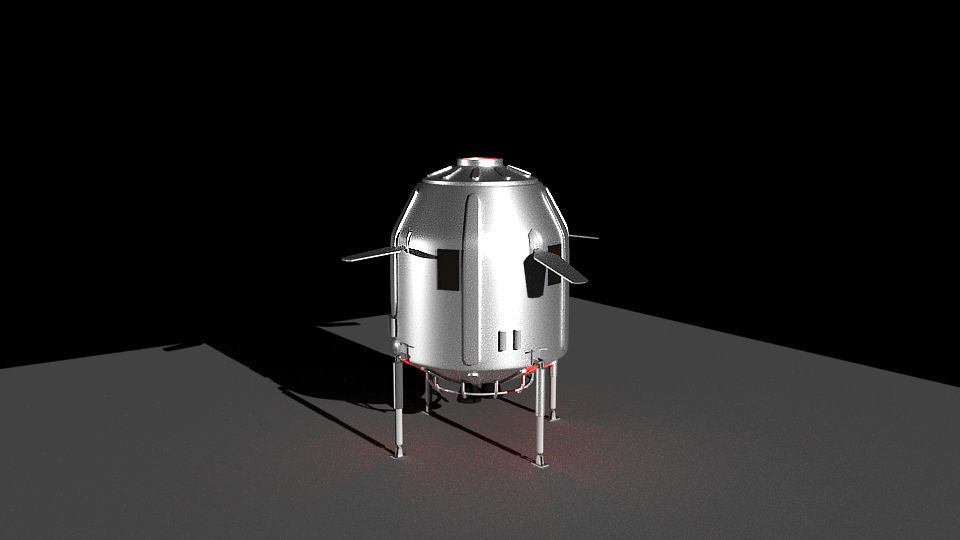 3D model Advanced Atmospheric Lander VR / AR / low-poly | CGTrader