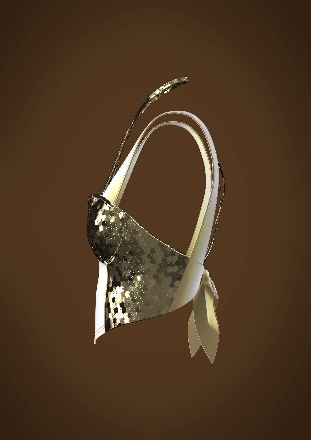 SEQUIN TANK TOP WOMEN CLO3D MARVELOUS CLOTHES 3D model | CGTrader