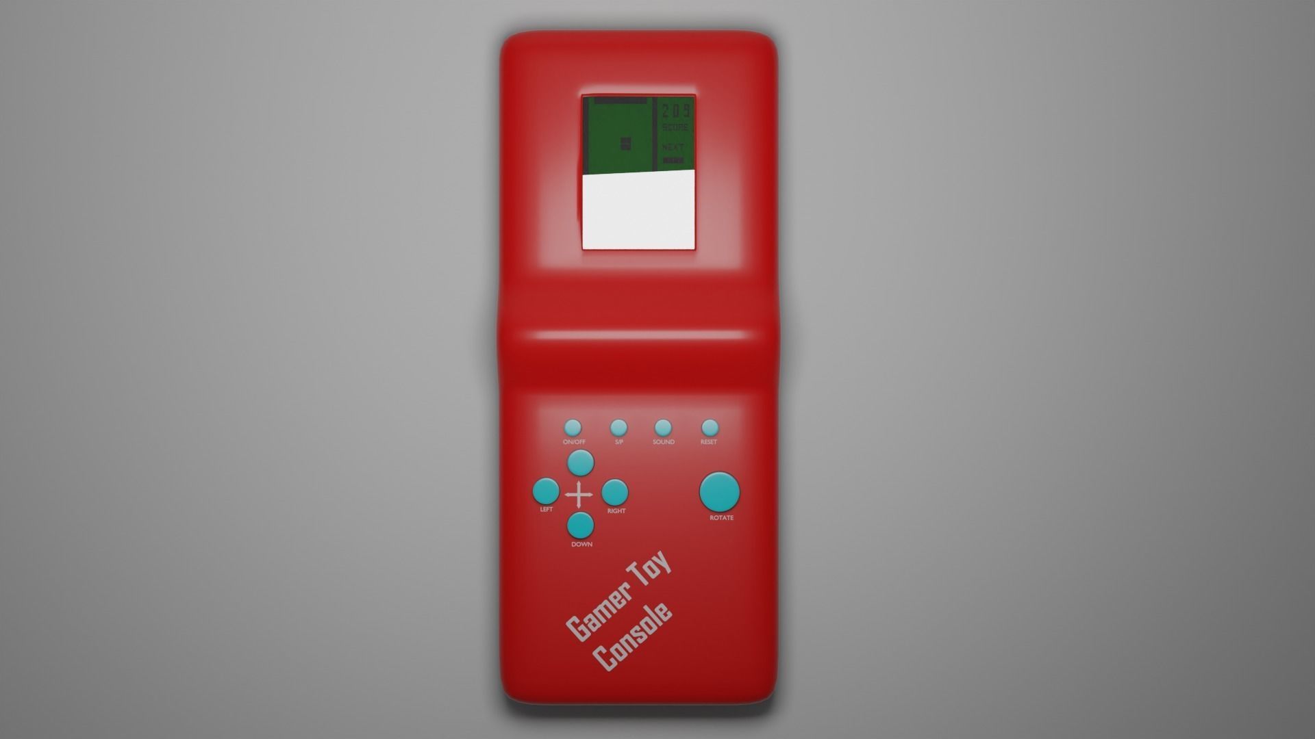 Tetris Retro Console 3D model | CGTrader