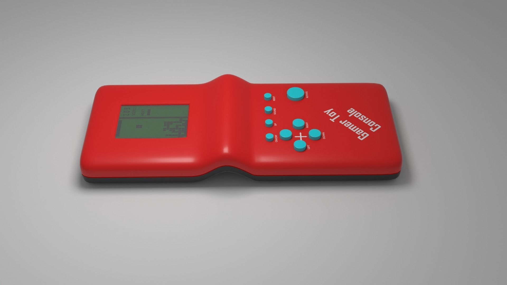 Tetris Retro Console 3D model | CGTrader