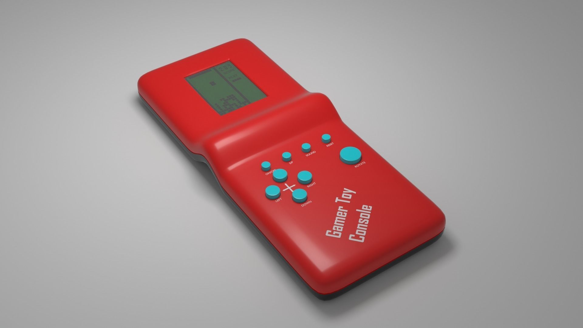 Tetris Retro Console 3D model | CGTrader