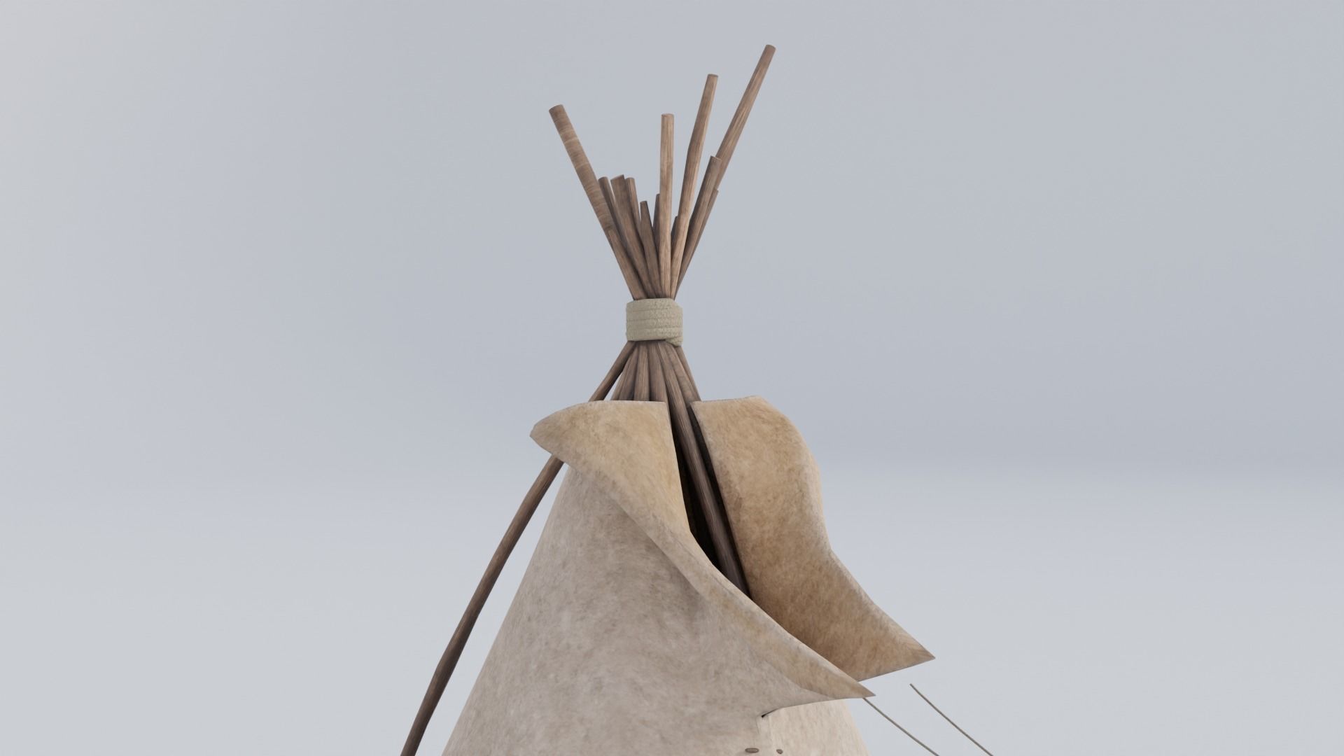 3D model Teepee with 4K and 2K Textures VR / AR / low-poly | CGTrader