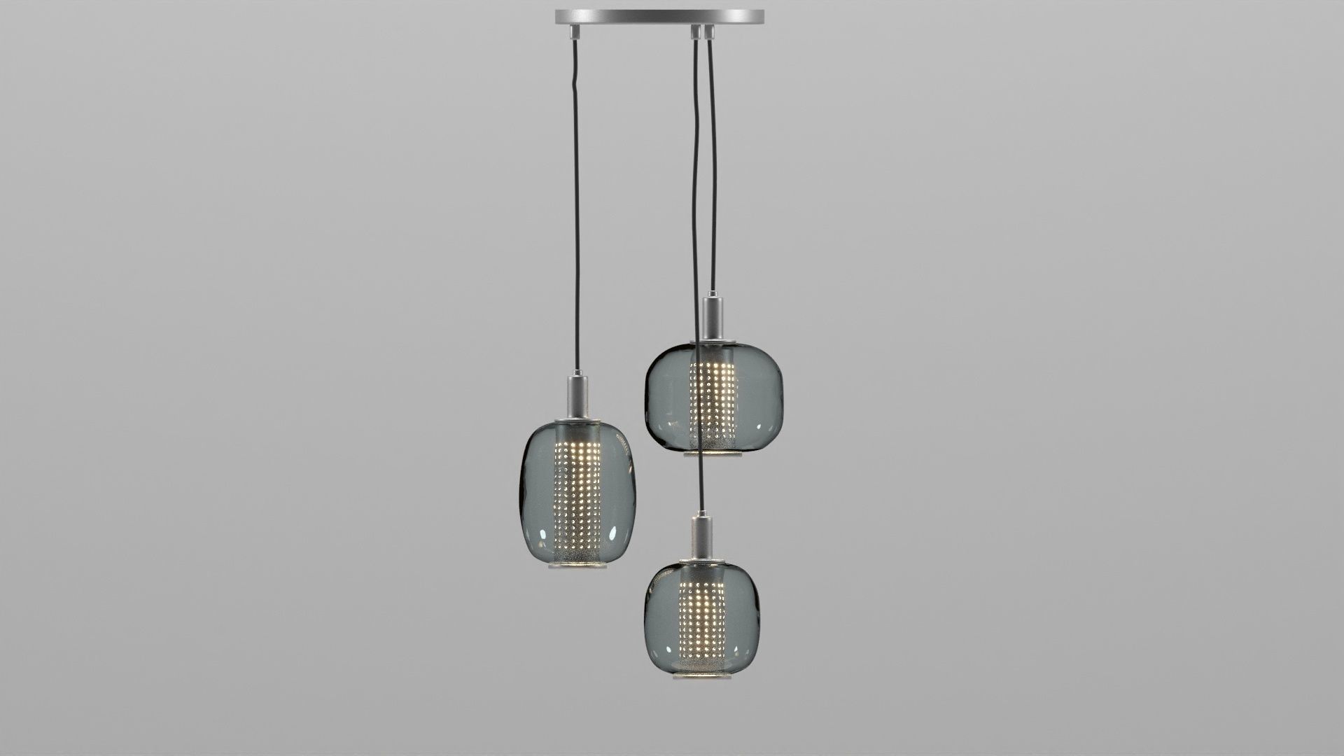 Pendant Light glass metal hogvind 3D model | CGTrader