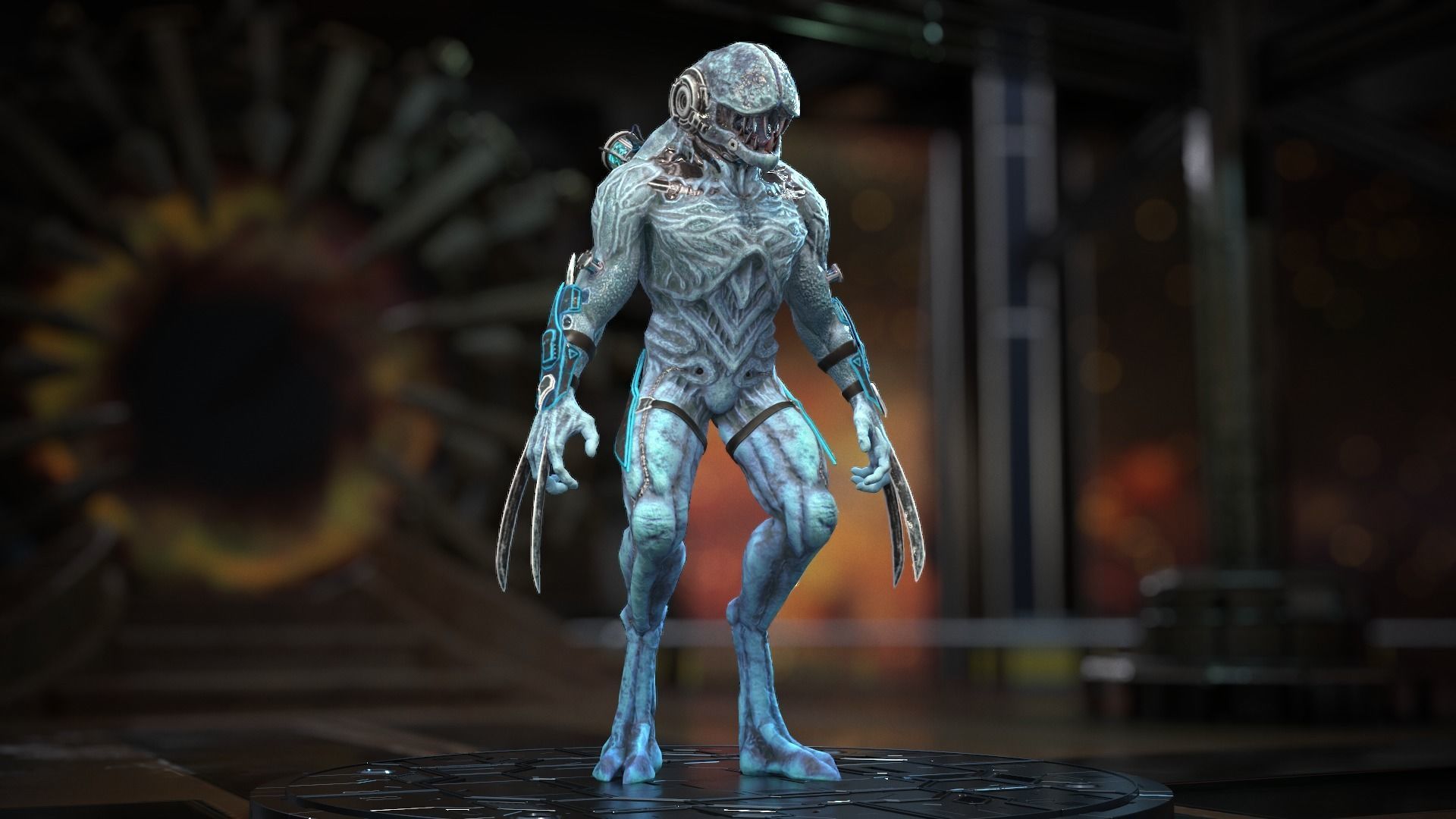 3D model Biochemical Monster 2 VR / AR / low-poly | CGTrader