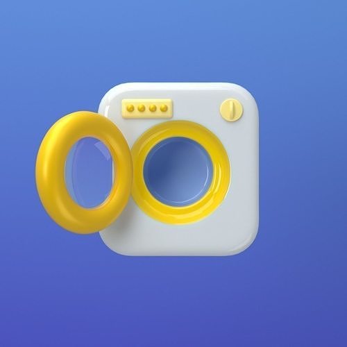 Washing machine 3D model rigged | CGTrader