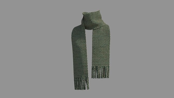 3D model Scarf - High Neck Collar VR / AR / low-poly | CGTrader