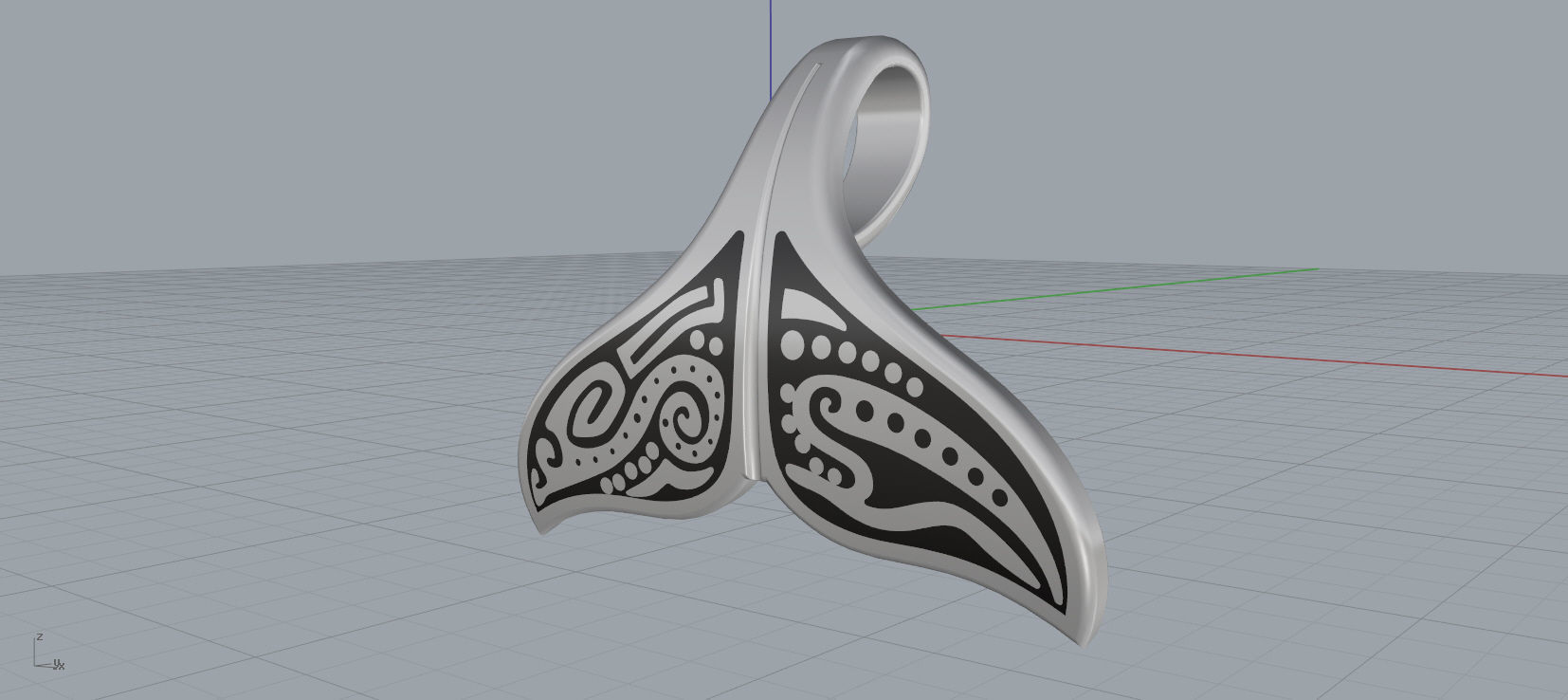 Tail Pendant 3D print model C13 3D model 3D printable | CGTrader