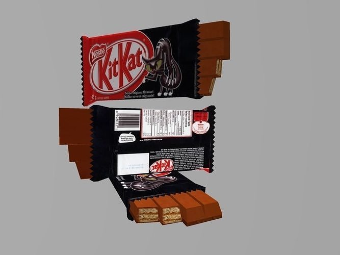 kitkat 3 3D model | CGTrader