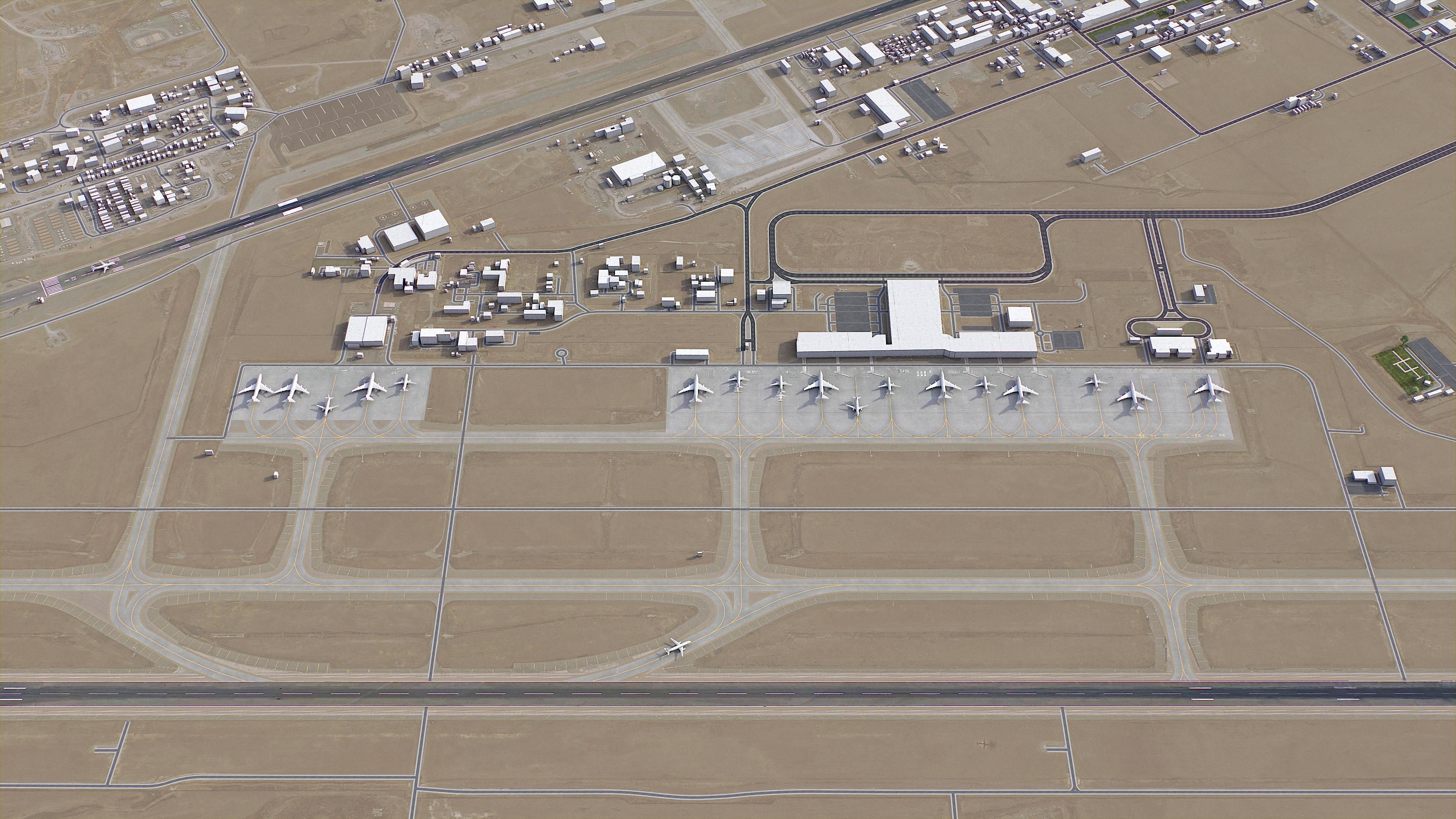 3D model Erbil Airport VR / AR / low-poly | CGTrader