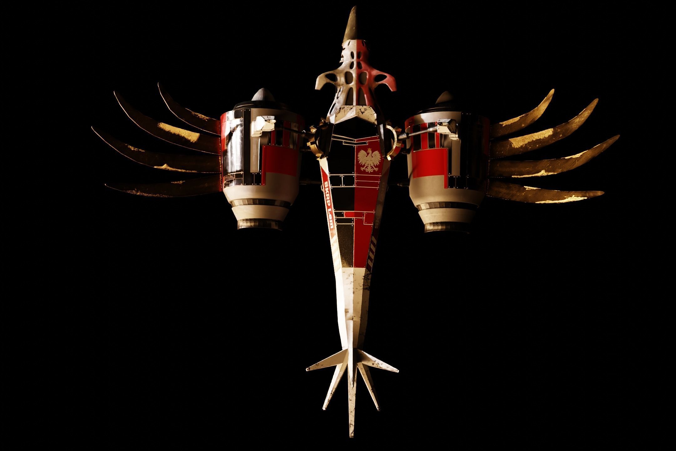 3D model Game Ready Starship LEM VR / AR / low-poly | CGTrader