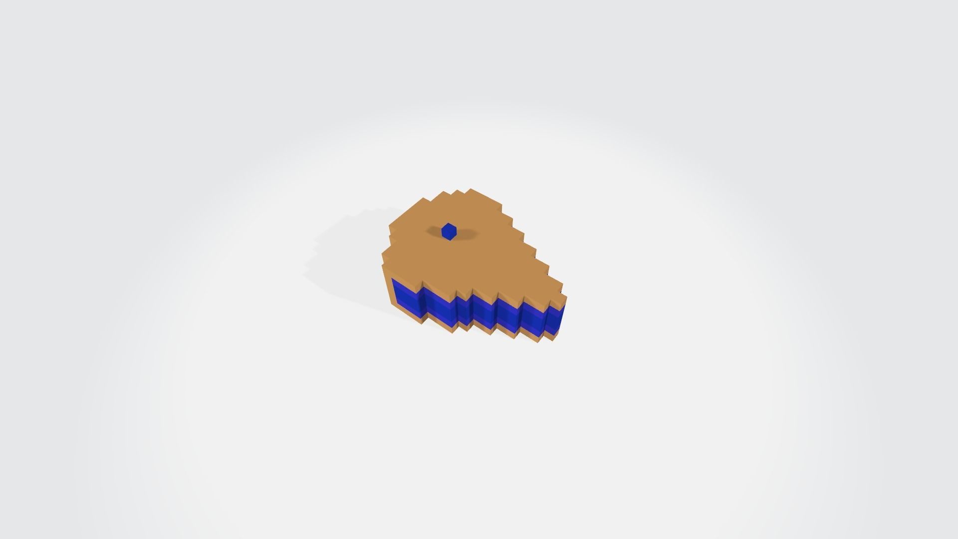 3D model Voxel Blueberry pie VR / AR / low-poly | CGTrader