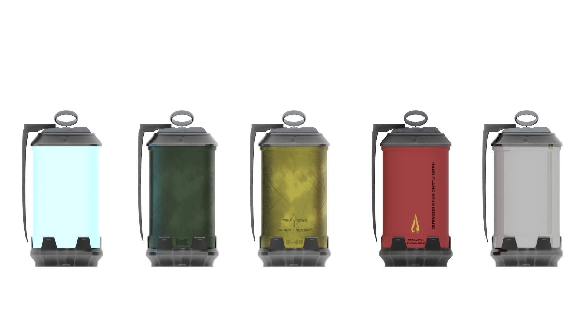 3D model Futuristic Atomic Grenade VR / AR / low-poly | CGTrader