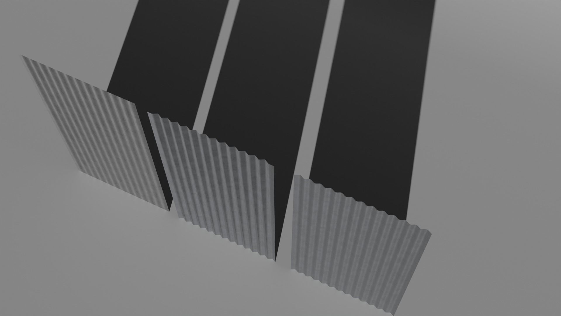 3D model Corrugated Galvanized Sheets VR / AR / low-poly | CGTrader