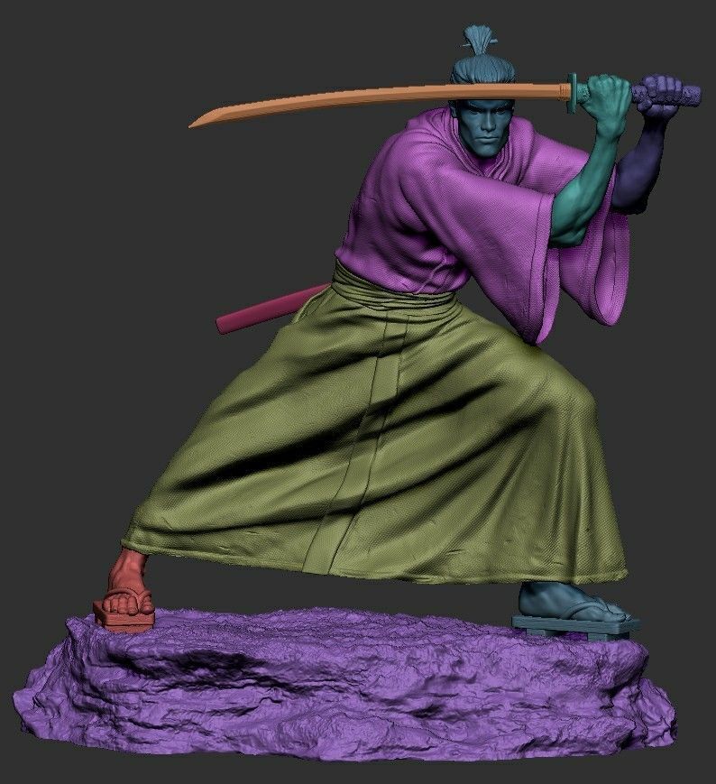 Samurai Jack 3D Print 3D model 3D printable | CGTrader