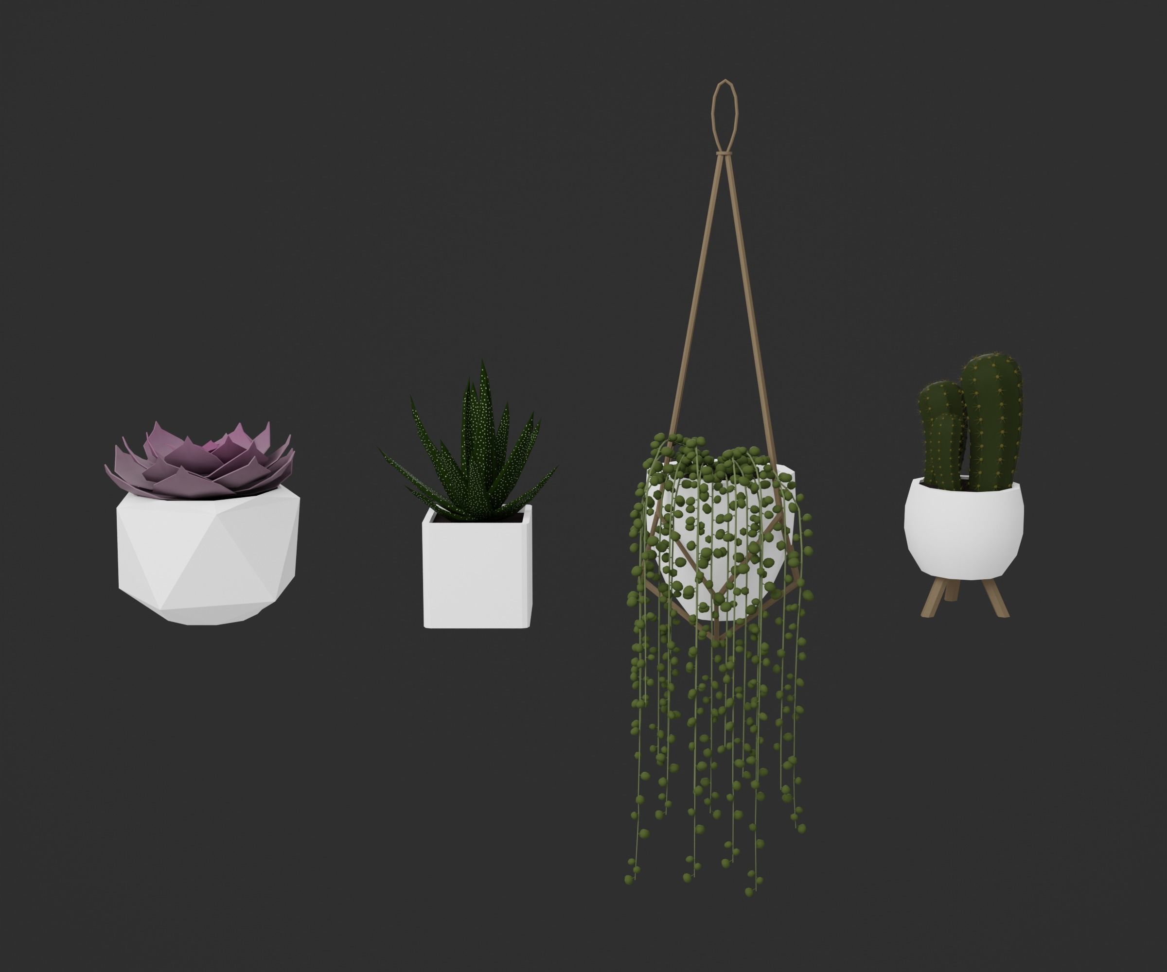 3D model Indoor plants VR / AR / low-poly | CGTrader