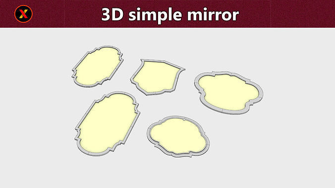 simple 3d mirror free 3D model 3D printable | CGTrader