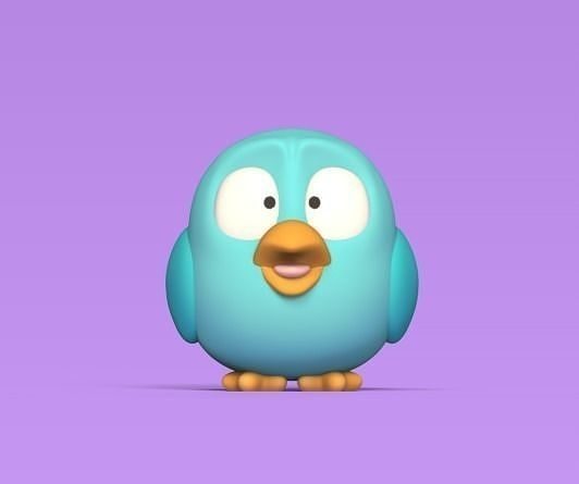 Scared Bird 3D model 3D printable | CGTrader