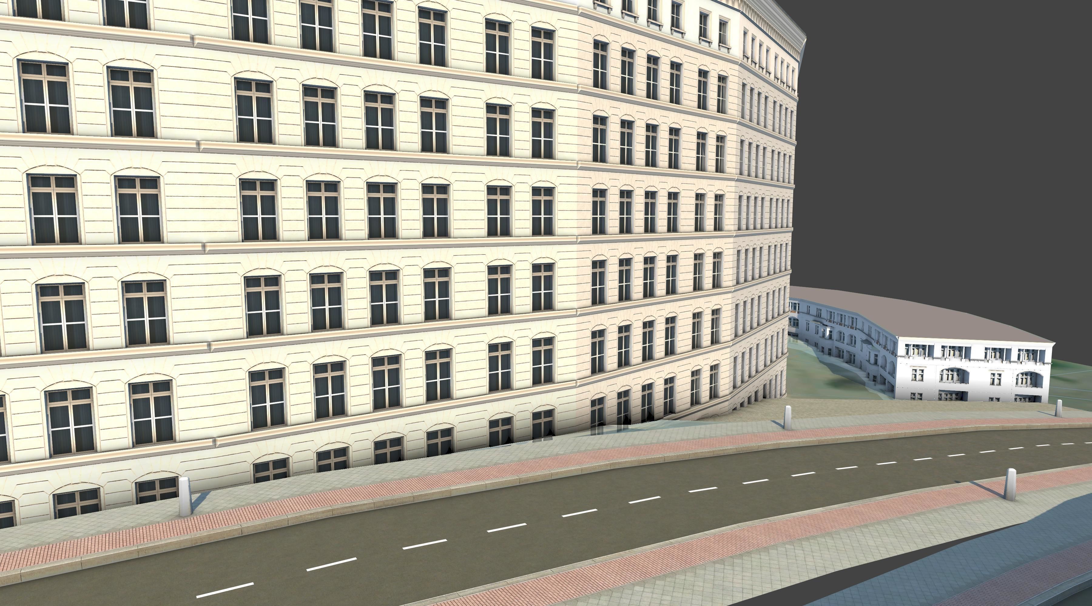 3D model 3D Lifesize Textured City Model vol 7 VR / AR / low-poly ...