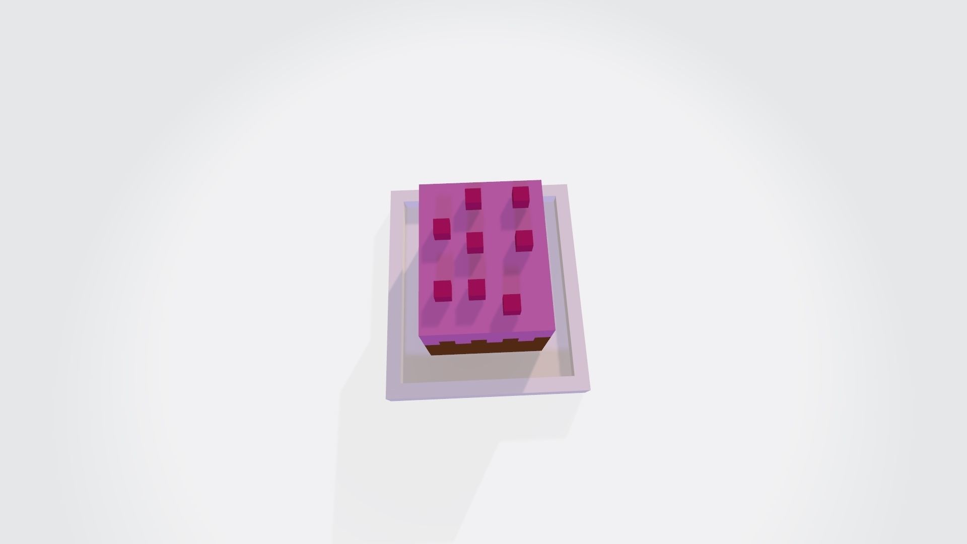 3D model Voxel Chocolate cake VR / AR / low-poly | CGTrader