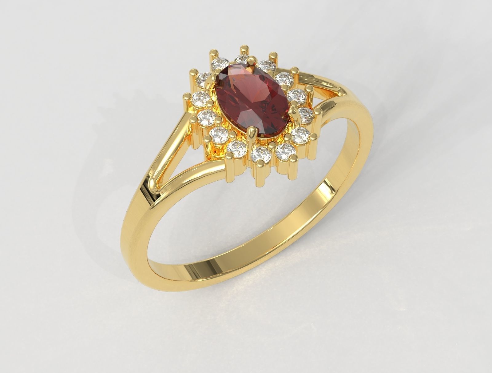 Oval Gemstone 3D Model Collection | CGTrader