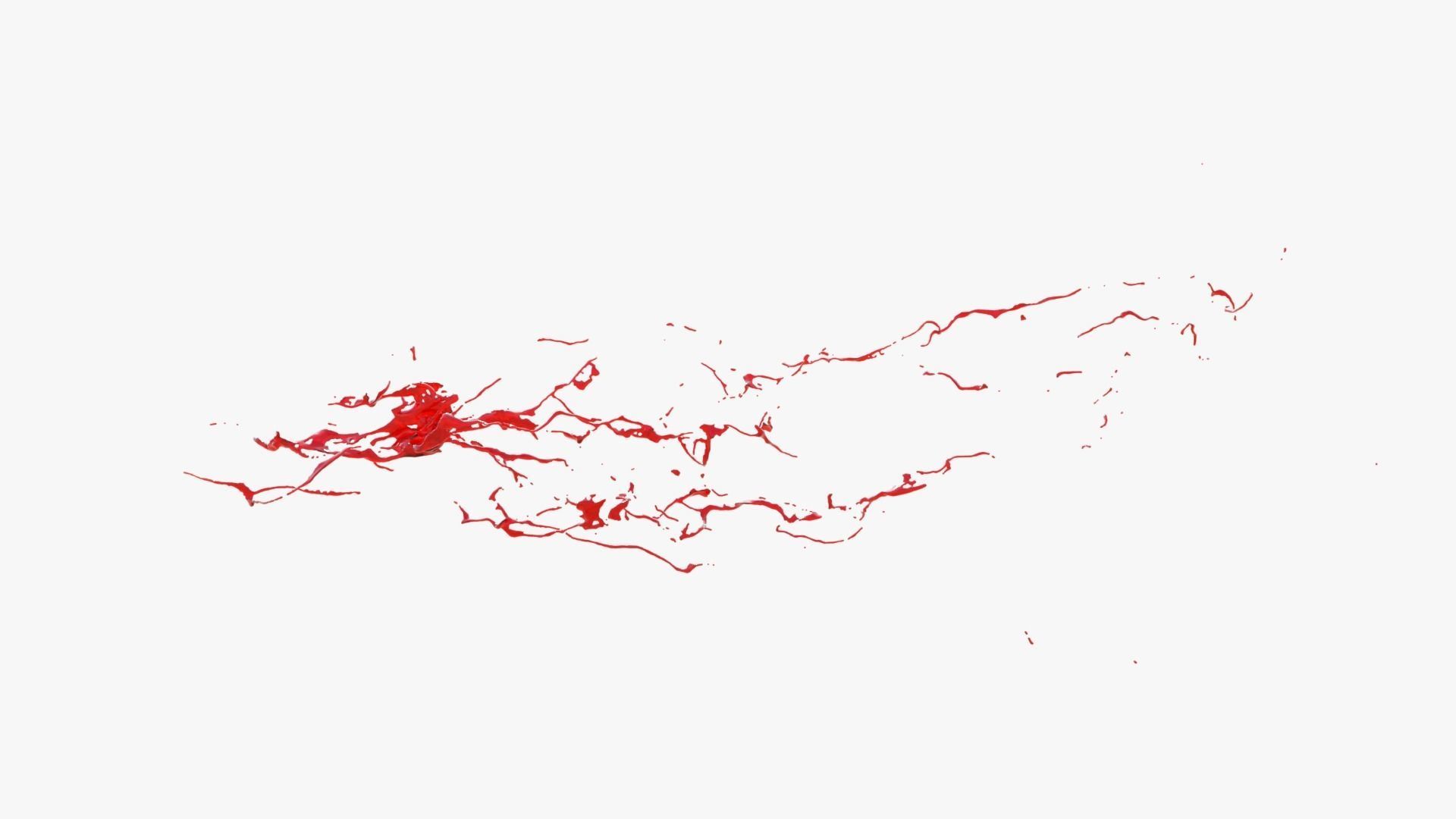 Animated Blood Splash 8 3D model animated | CGTrader
