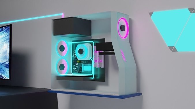 Cpu gaming concepct low poly free VR / AR / low-poly 3D model | CGTrader