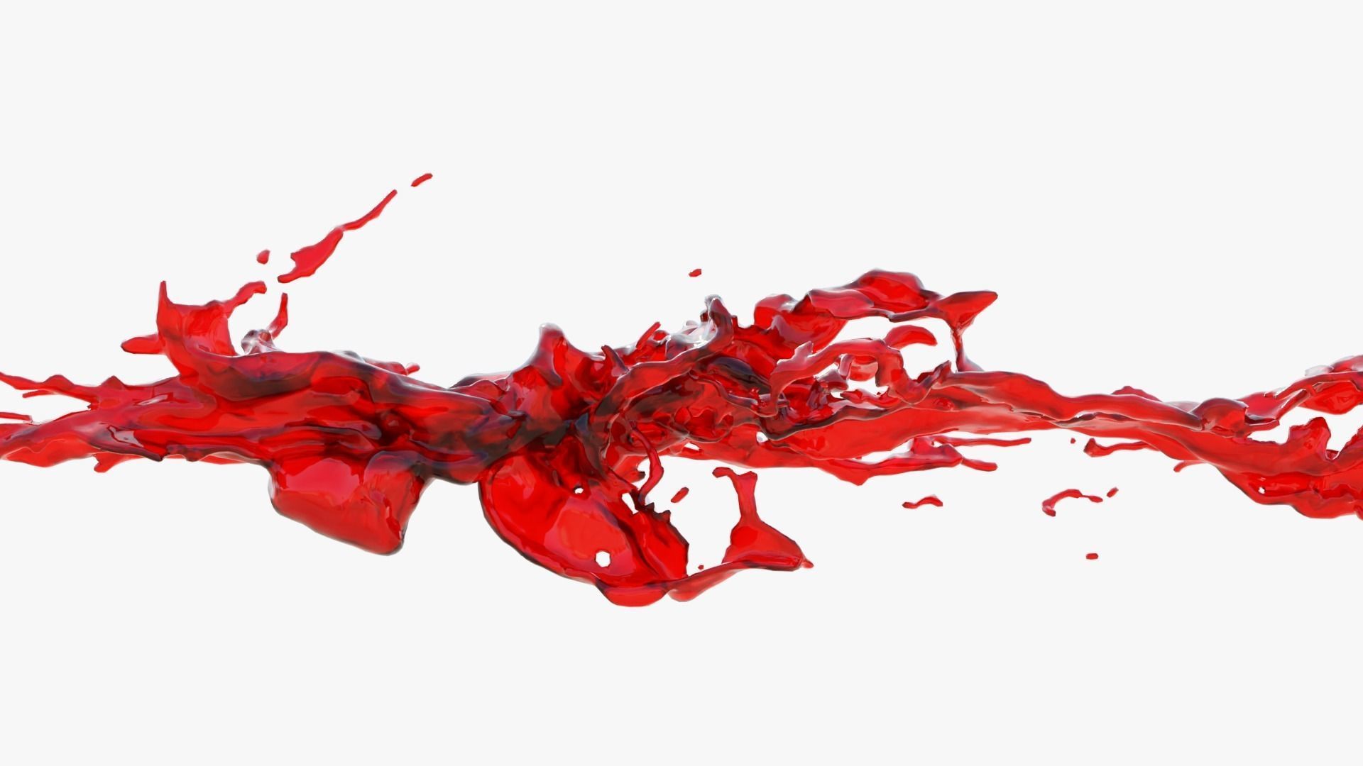 Animated Blood Splash 7 3D model animated | CGTrader