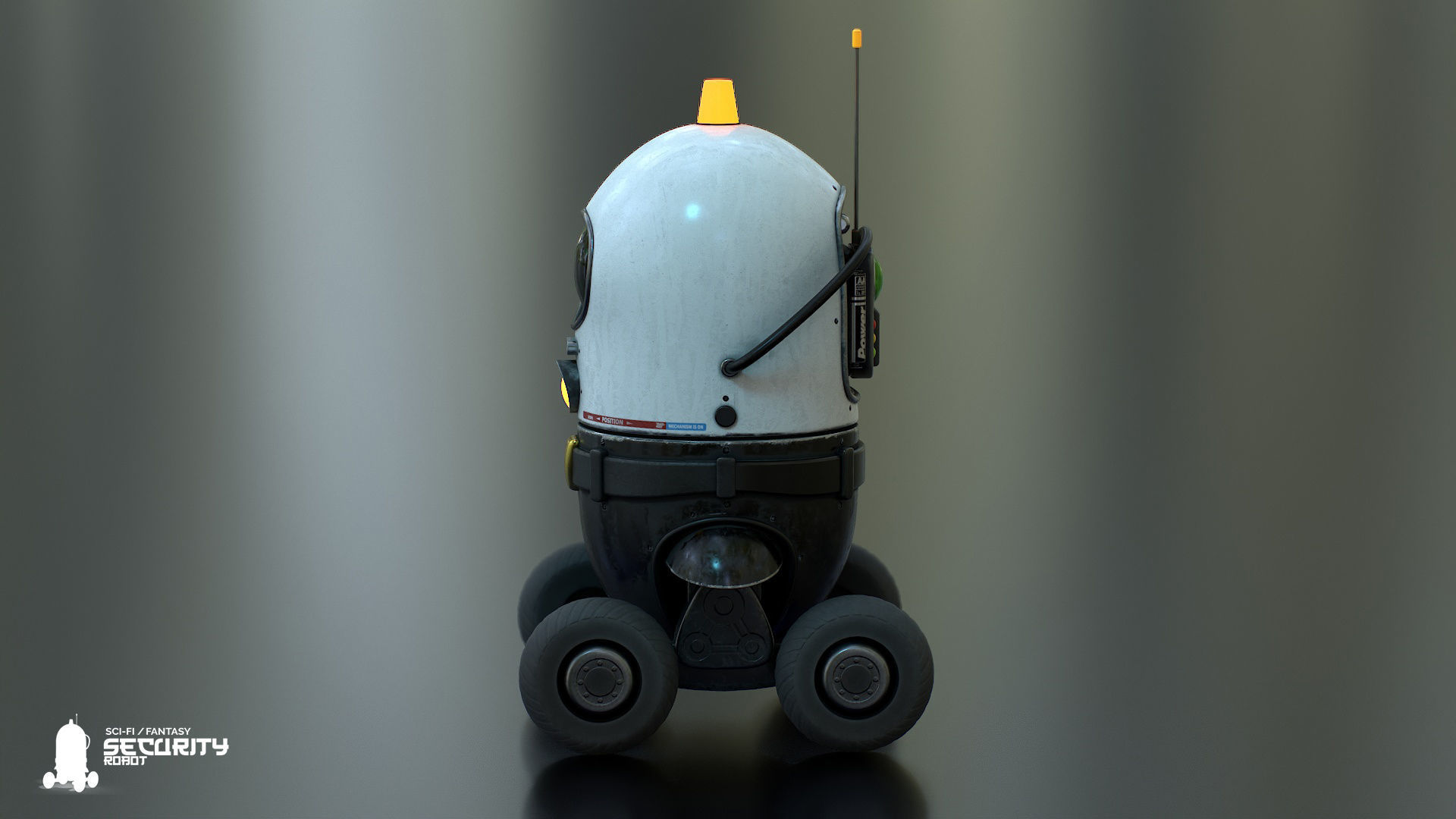 Sci-Fi Fantasy Security Robot 3D model | CGTrader