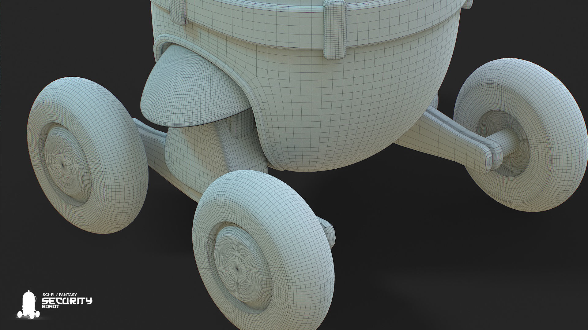 Sci-Fi Fantasy Security Robot 3D model | CGTrader