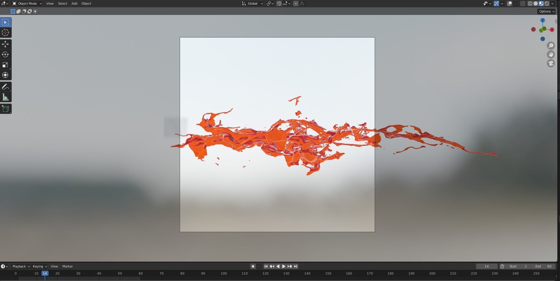 Animated Blood Splash 6 3D model animated | CGTrader