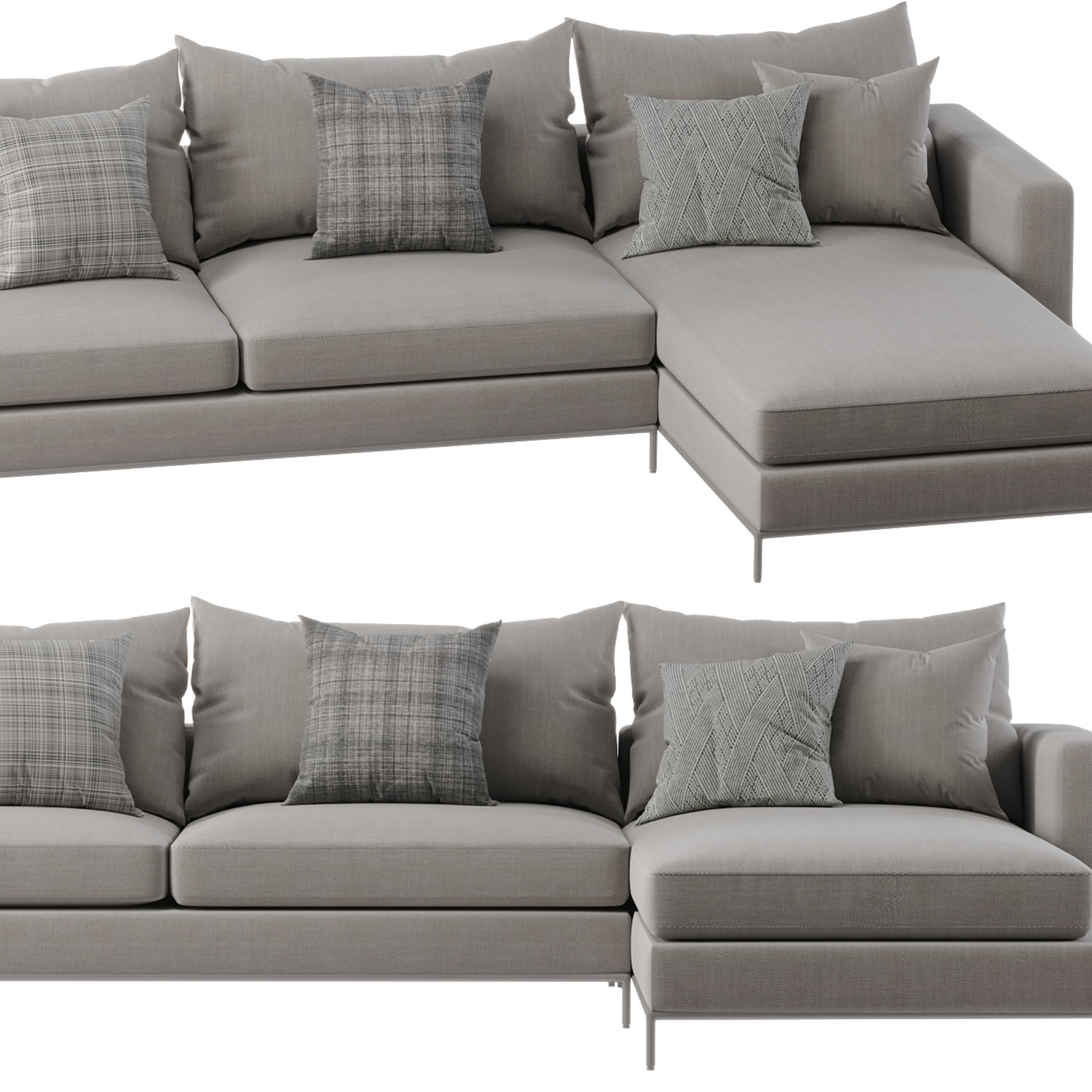 Soho Concept Simena Sectional Sofa 3D model | CGTrader