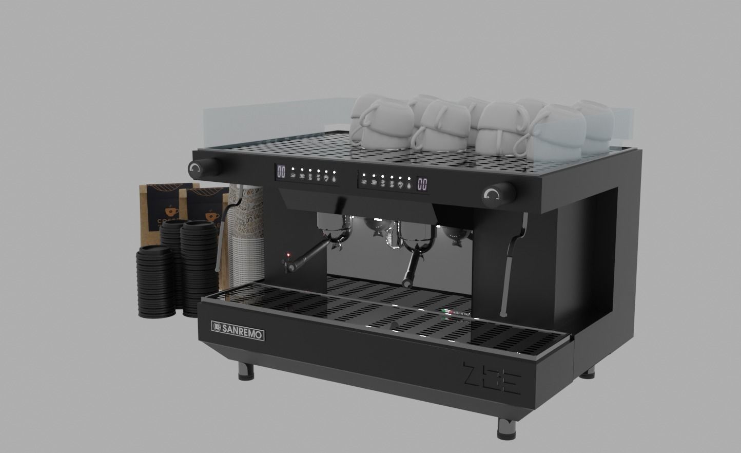 Sanremo Zoe Competition Professional Coffee Machine 3D Model 3D model ...