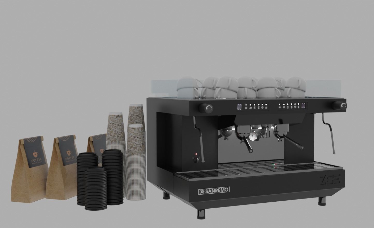 Sanremo Zoe Competition Professional Coffee Machine 3D Model 3D model ...