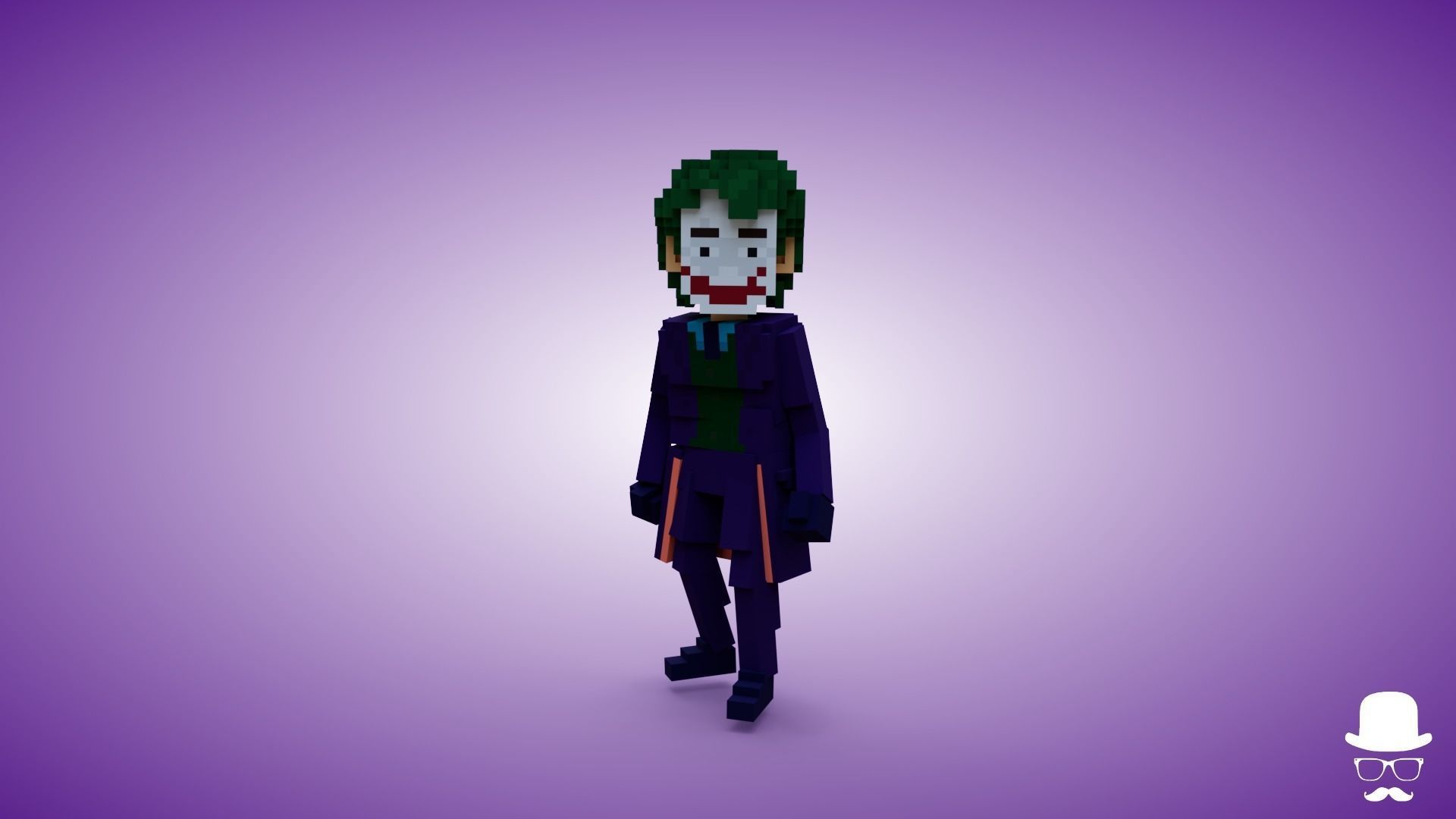 3D model Joker Character - 3D Voxel Model VR / AR / low-poly | CGTrader
