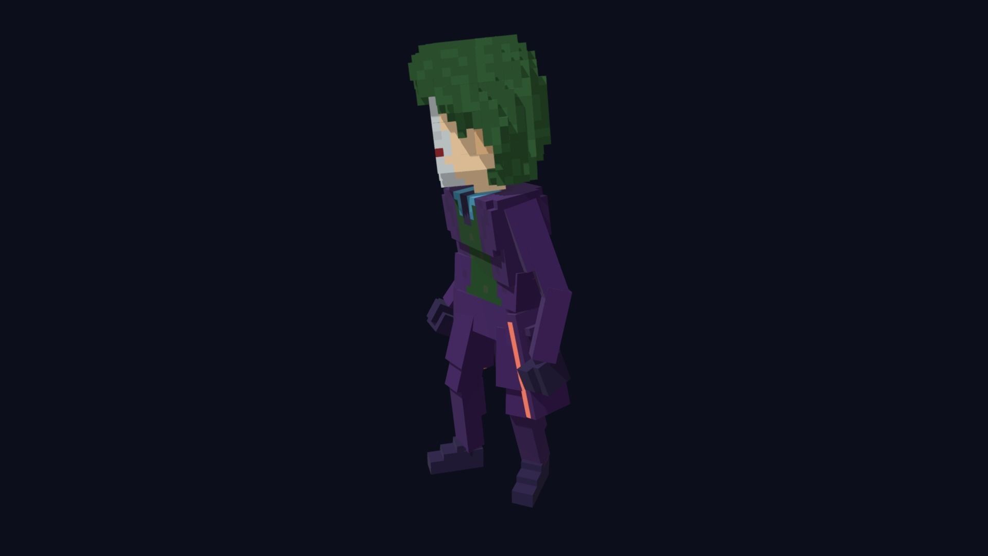 3D model Joker Character - 3D Voxel Model VR / AR / low-poly | CGTrader