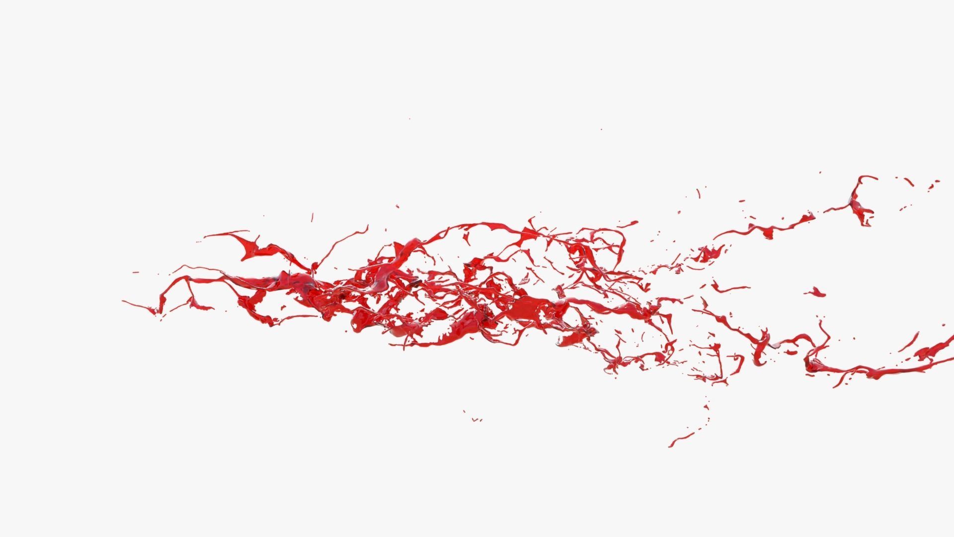 Animated Blood Splash 10 3D model animated | CGTrader