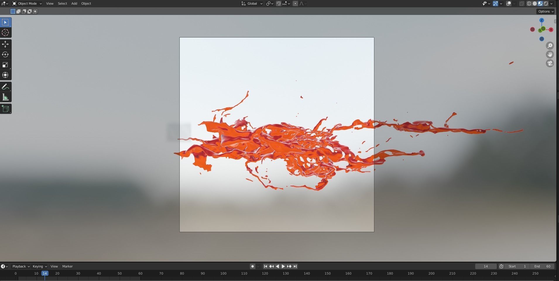 Animated Blood Splash 10 3D model animated | CGTrader