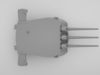 6 inch - 152mm 47 Triple Turret Naval Gun Mk16 3D model | CGTrader