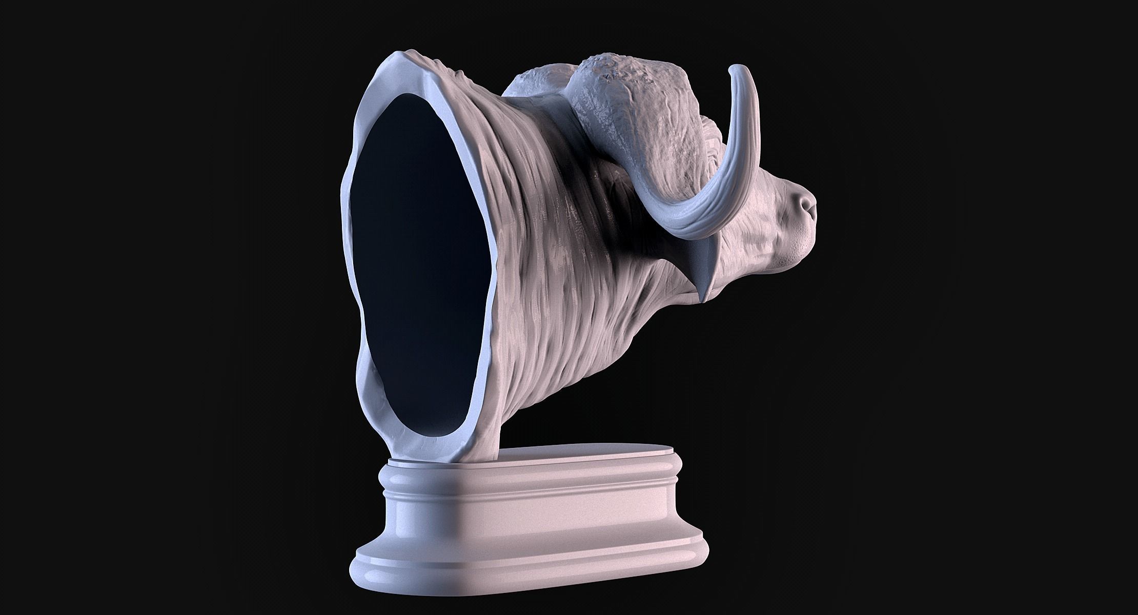 Buffalo African Head 3D model 3D printable | CGTrader