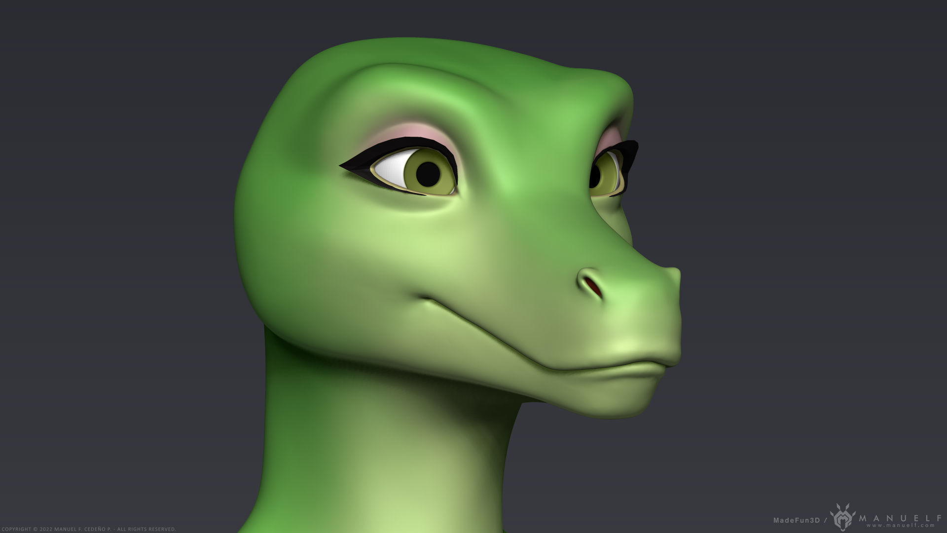 Furry Scalie Lizard Girl 3D model | CGTrader