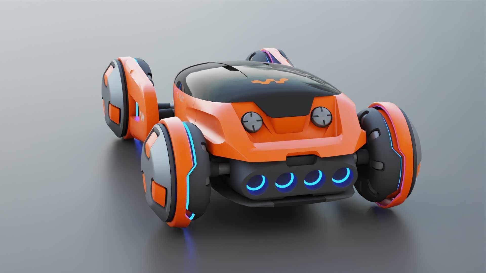 ORBIT VEHICLE RIGGED 3D model rigged | CGTrader