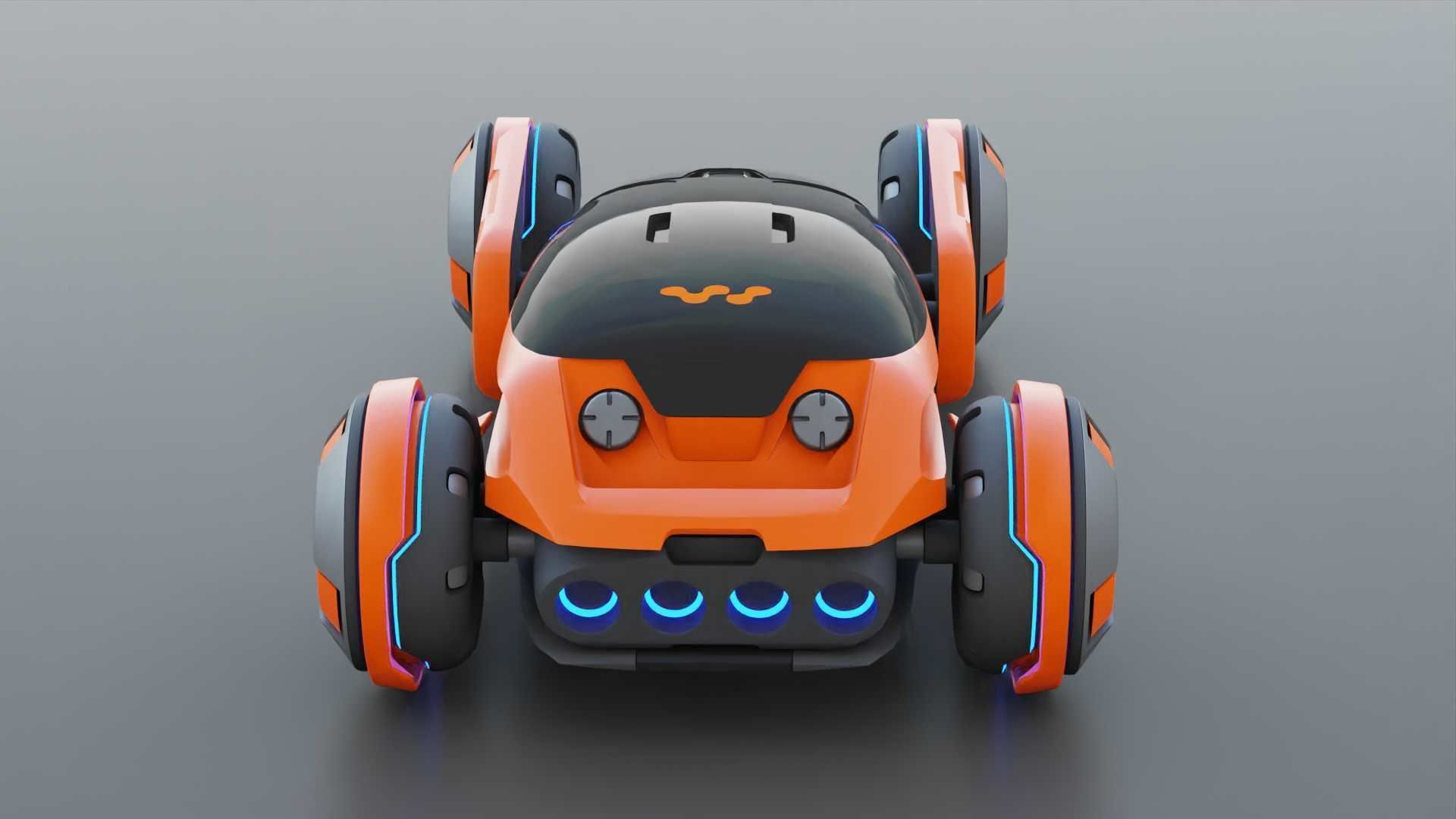 ORBIT VEHICLE RIGGED 3D model rigged | CGTrader