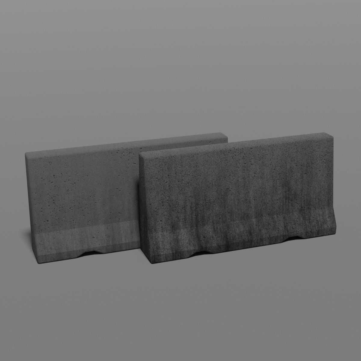 3D model Street Concrete Barrier VR / AR / low-poly | CGTrader