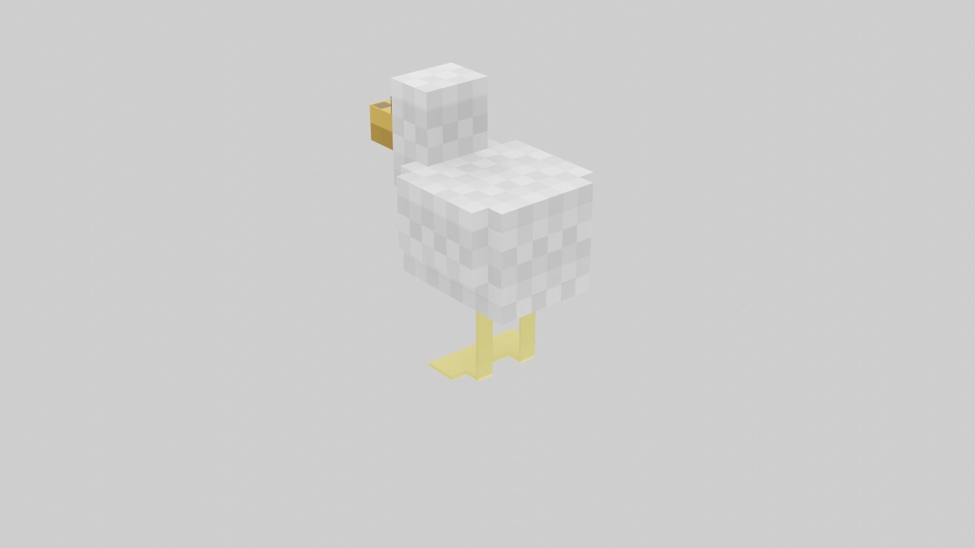 3D model Minecraft chicken VR / AR / low-poly | CGTrader