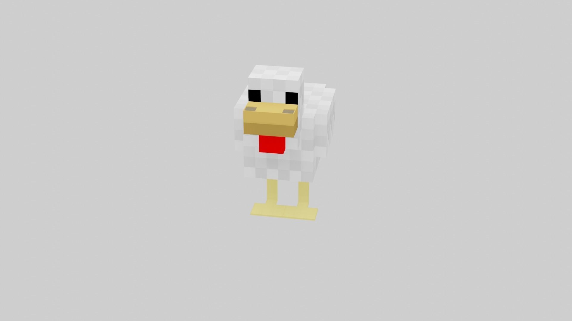 3D model Minecraft chicken VR / AR / low-poly | CGTrader