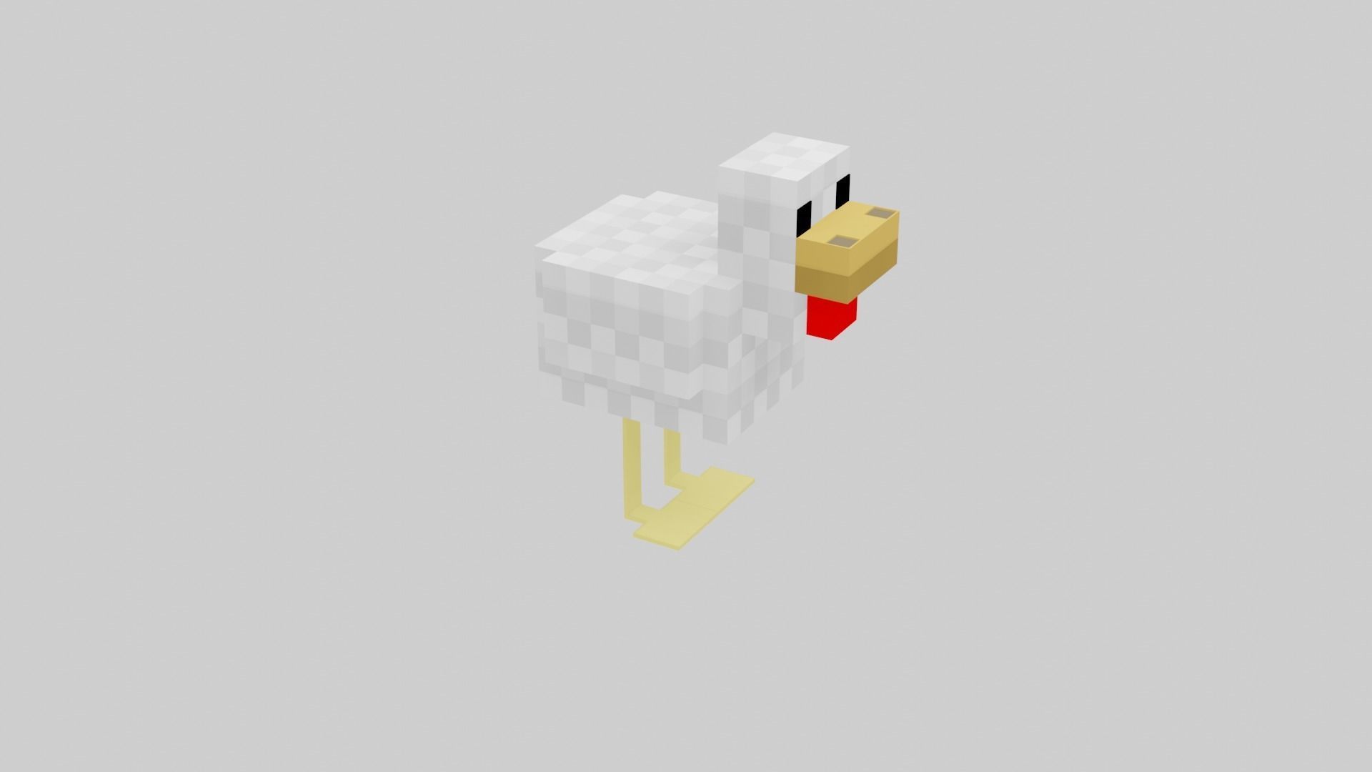 3D model Minecraft chicken VR / AR / low-poly | CGTrader
